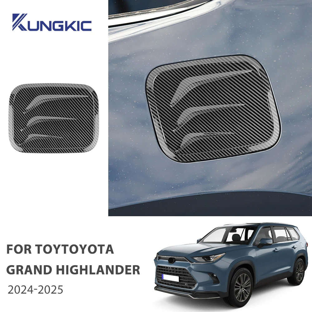 For Toyota Grand Highlander 2024 2025 Car Fuel Tank Cap Cover Carbon ...