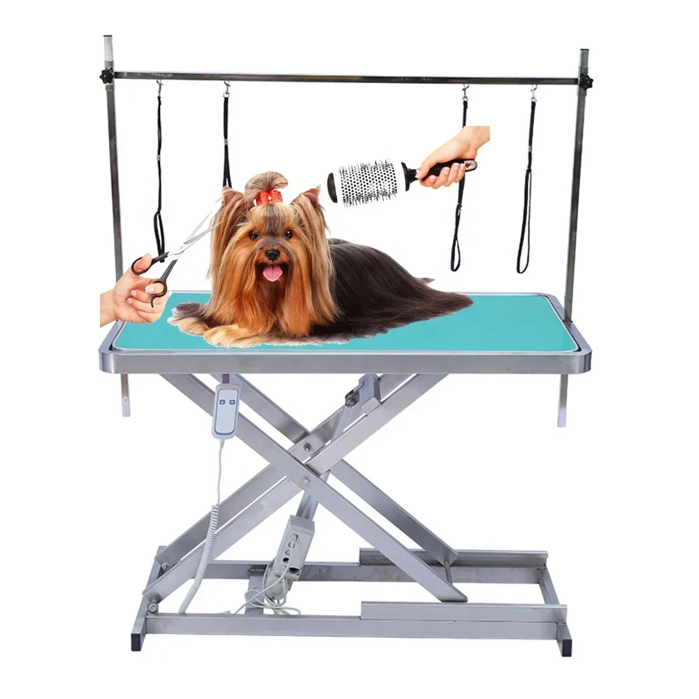 Veterinary-Hydraulic-Small-Electric-Lifting-Pet-Grooming-Table-For-Dogs ...
