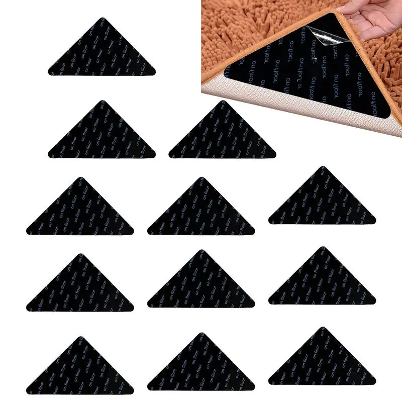 Nonslip-Rug-Grippers-12pcs-PU-Rug-Pad-Gripper-Triangle-Corner-Rug ...