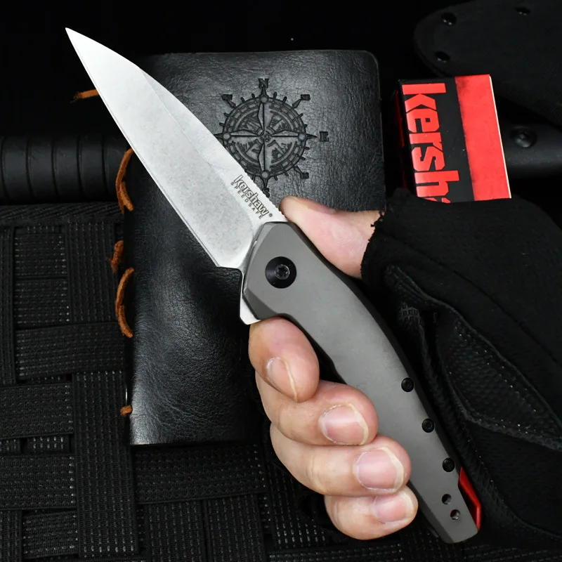 D2-Steel-Outdoor-Folding-Knife-EDC-Pocket-Knife-of-440C-Titanium ...