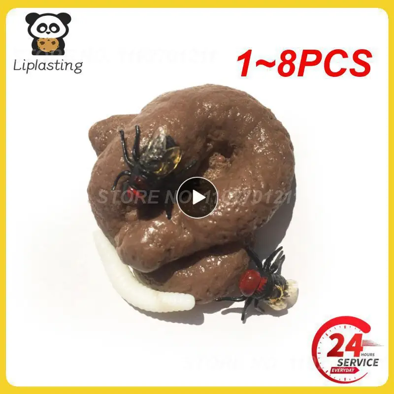 1-8PCS-Fake-Joke-Rubber-Small-Breed-Dog-Cat-Poo-Stool-Practical-Joke ...