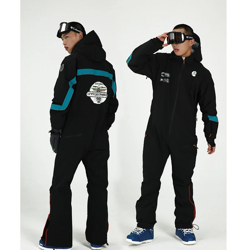 New-Men-One-piece-Ski-Suit-Snowboarding-Suit-Men-s-Ski-Jumpsuit-Winter ...