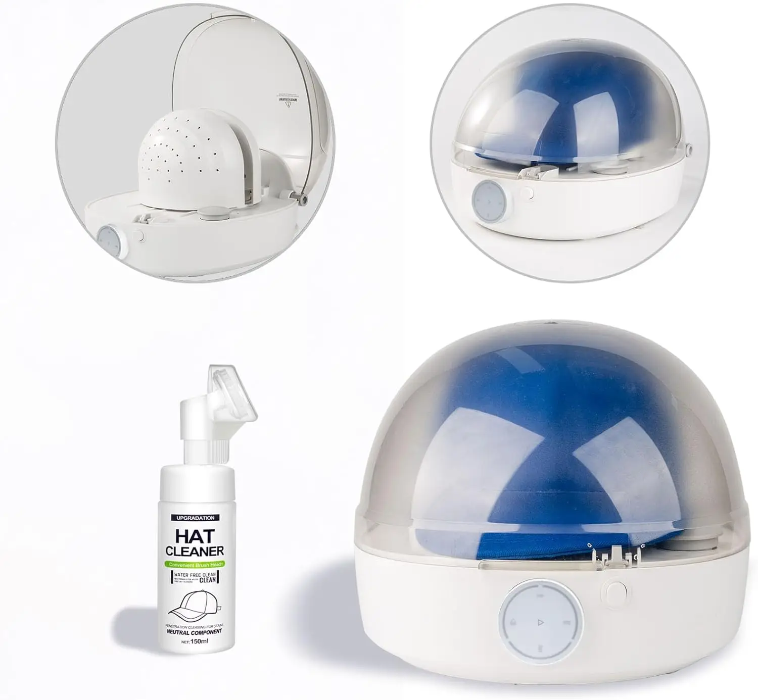 Automatic-Cap-Cleaner-with-steam-steam-Cleaning-Ironing-and-Drying-for ...