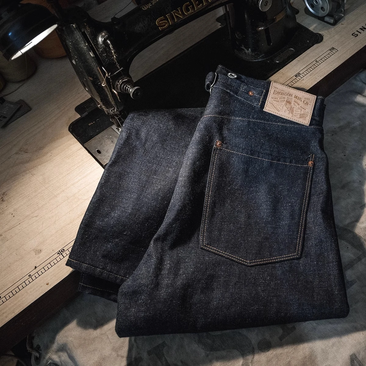 Bronson-Lot-910XX-1910-s-Old-Time-Model-13oz-Selvedge-Denim-Jeans-Rigid ...