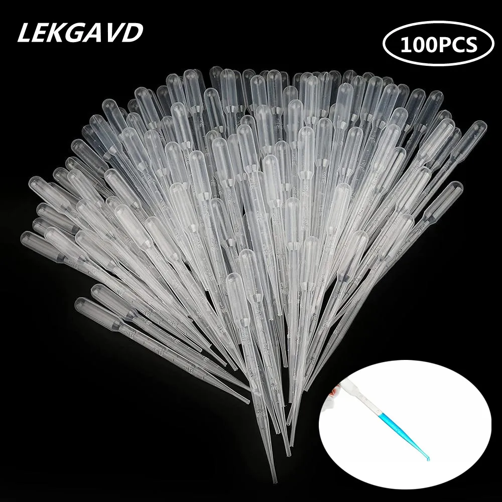 100pcs-3ml-Practical-Transparent-Pipettes-Disposable-Safe-Plastic-Eye ...