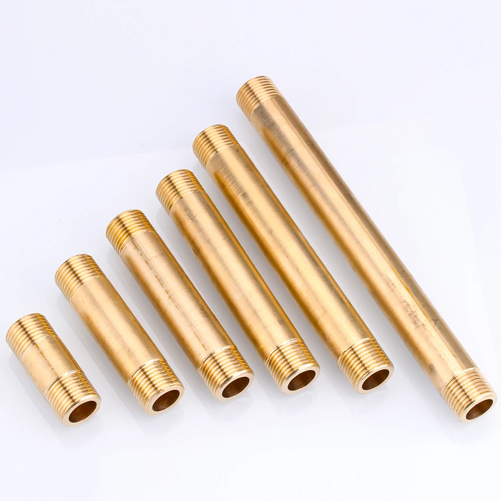 Length-50mm-80mm-100mm-120mm-150mm-1-2-BSP-Male-to-Male-Thread-Brass ...
