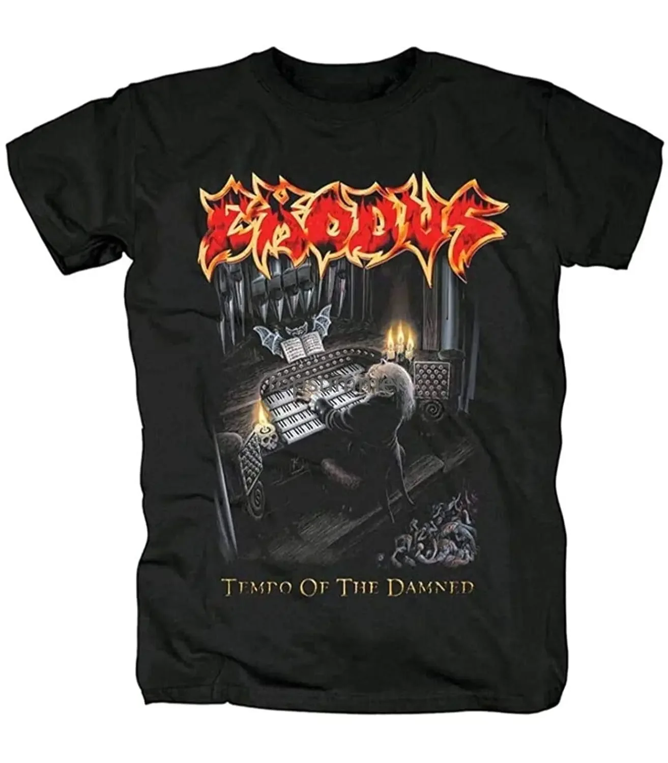 Camiseta-negra-personalizada-con-banda-de-Metal-camisa-de-Exodus-Tempo ...