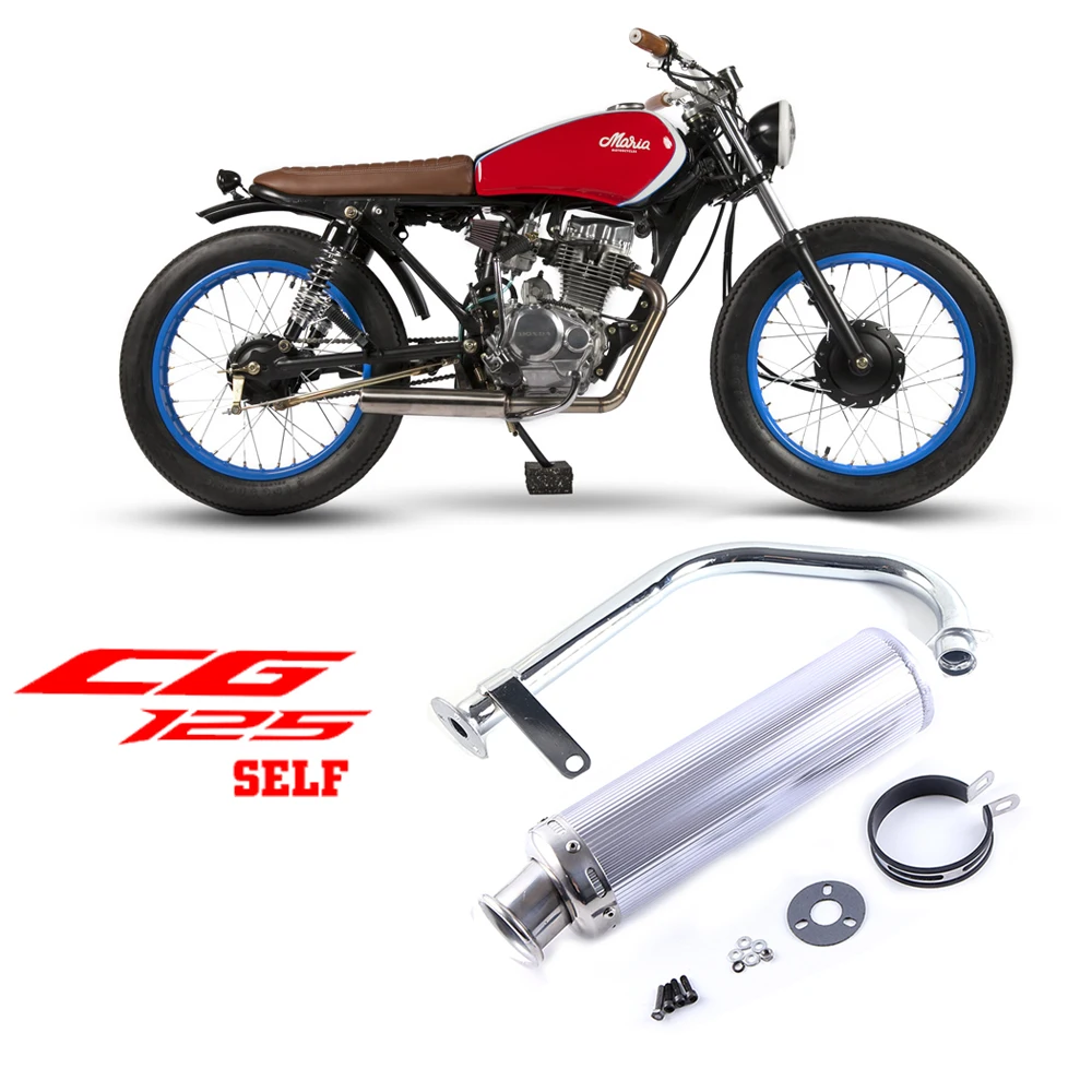 Sistema de escape completo para motocicleta, silenciador con tubo de ...