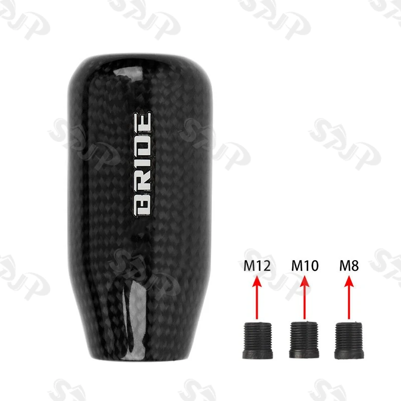 BRIDE-Real-Carbon-Fiber-Manual-Gear-Shift-Knob-Universal-Racing-Shifter ...