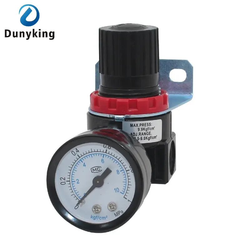 Ar2000 g1/4 mini regulador de pressão do ar ajustável válvula redutora pneumática com calibre ...