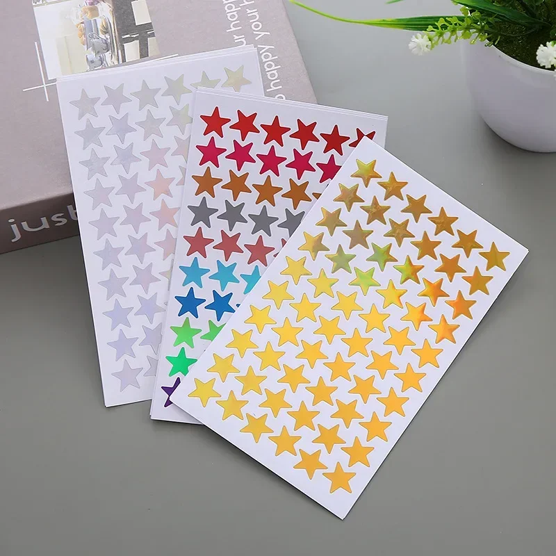 5-sheets-Glitter-Star-Stickers-for-Kids-School-Teacher-Reward-Sticker ...