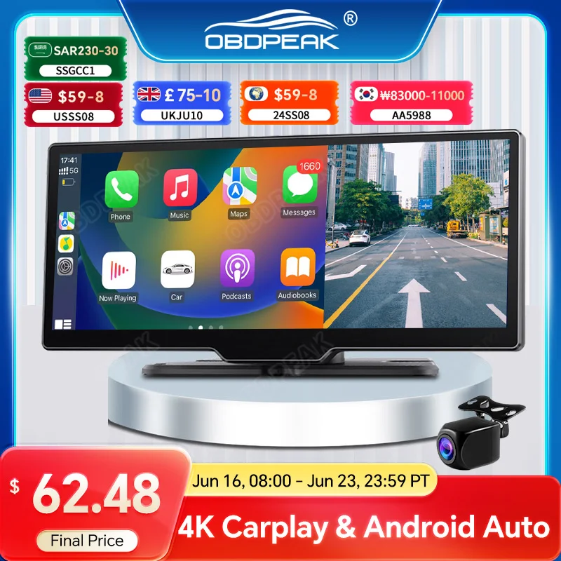 K2-Car-Mirror-Dash-Cam-4K-Video-Recording-Carplay-Android-Auto-Wireless-GPS-Navigation-Dashboard ...