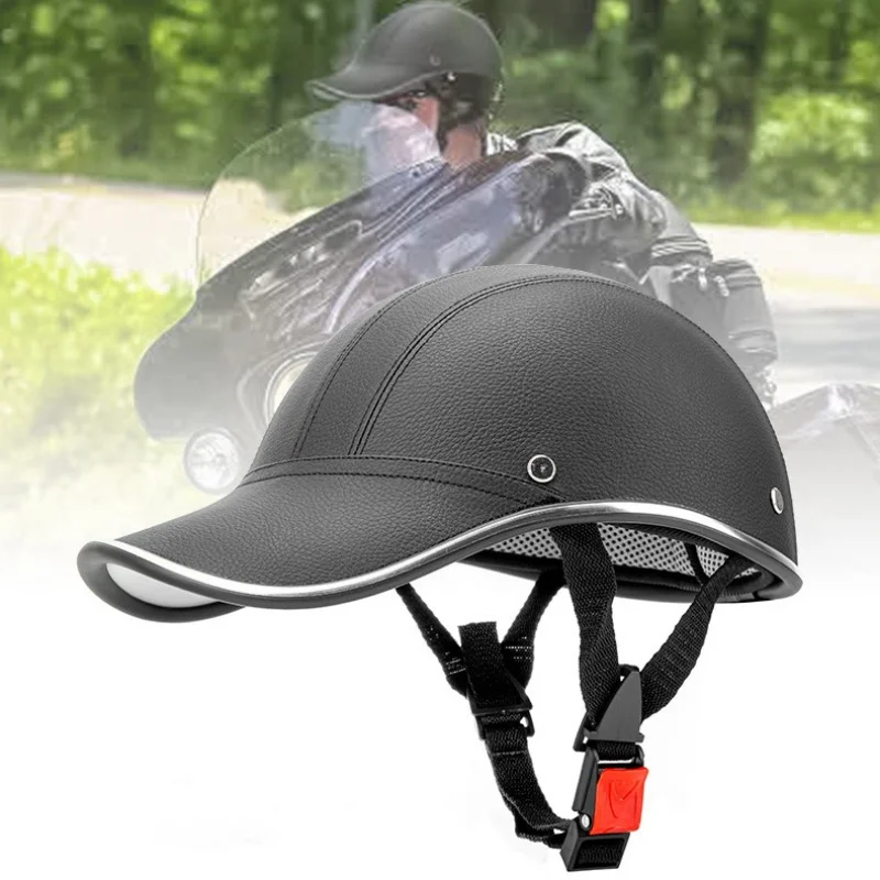 2022-New-Motorcycle-Half-Helmet-Baseball-Cap-Half-Face-Helmet-Anti-UV ...