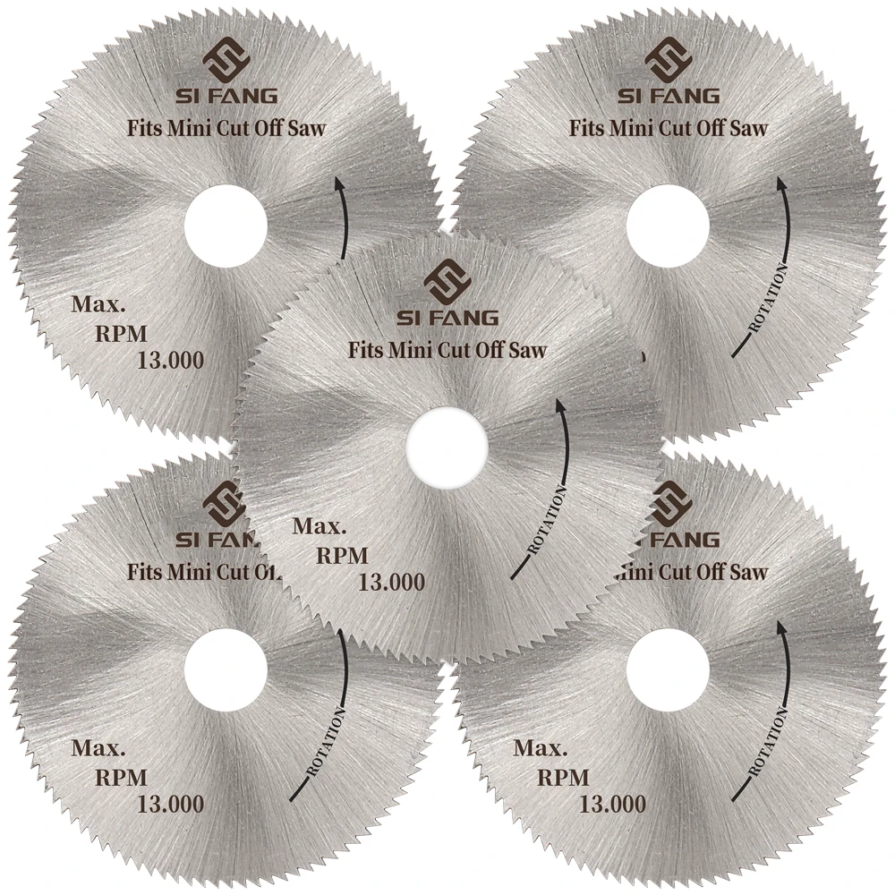 5PCS Mini Circular Saw Blade 50mm HSS High-speed Steel Wheel Discs 10mm ...