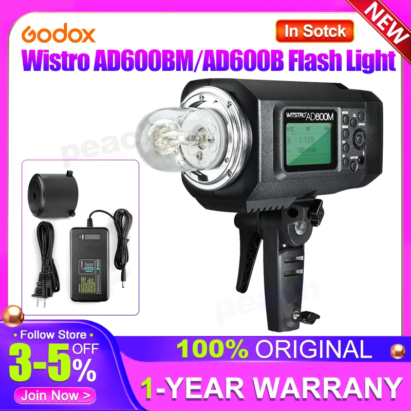 Godox-Wistro-AD600BM-AD600B-Bowens-montaje-w-2-4G-inal-mbrico-600W-GN87 ...