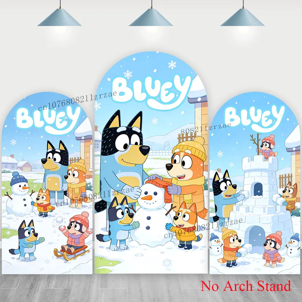 Bluey Arch Backdrop Boys 1st Birthday Party Cartoon Decorations Party ...