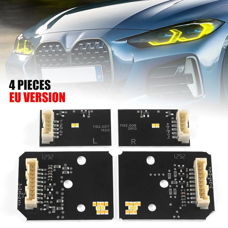 LED Angel Eyes Boards Chips DRL Running Lamp Laser Headlight Light ...