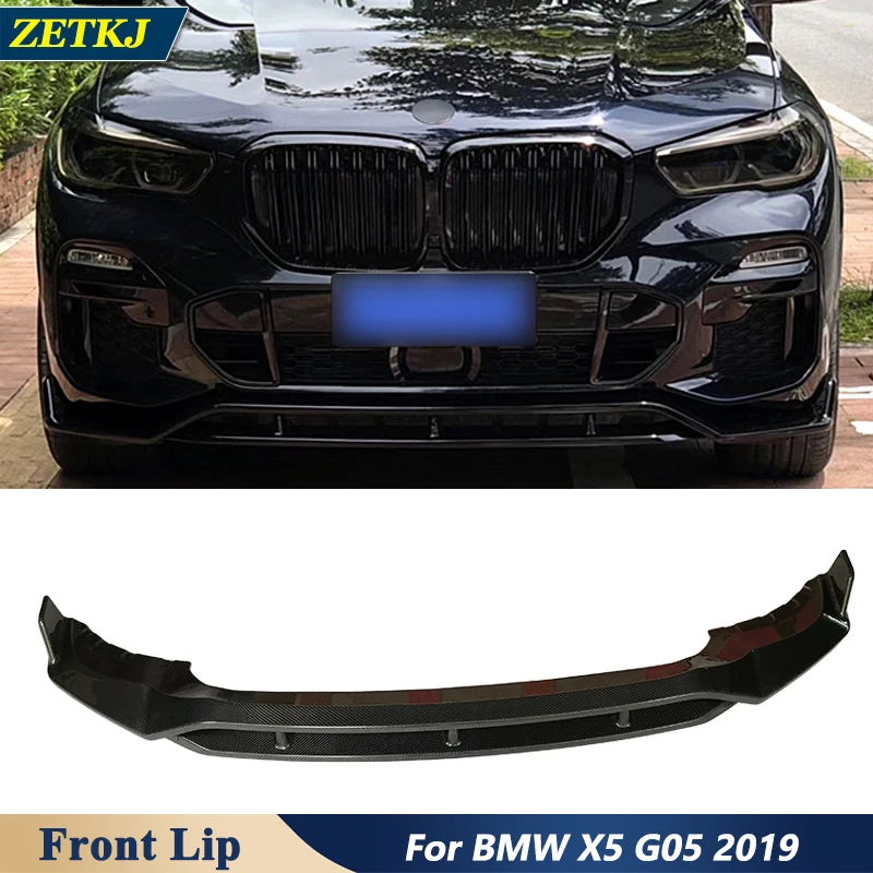 G05 Real Carbon Fiber Car Front Bumper Lip Shovel Chin Protector For ...