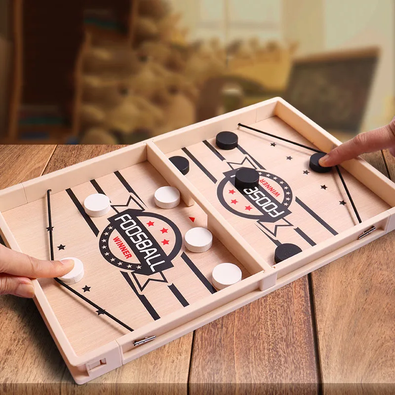 Foosball-Winner-Games-Wooden-Spring-Loaded-Chess-Interactive-Parent ...