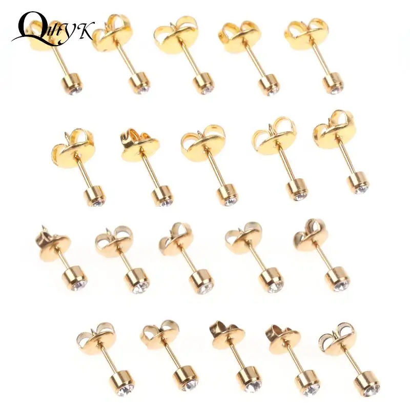 5pairs-Ear-Piercing-Medical-Earrings-Piercing-Tool-Kits-Ear-Stud ...
