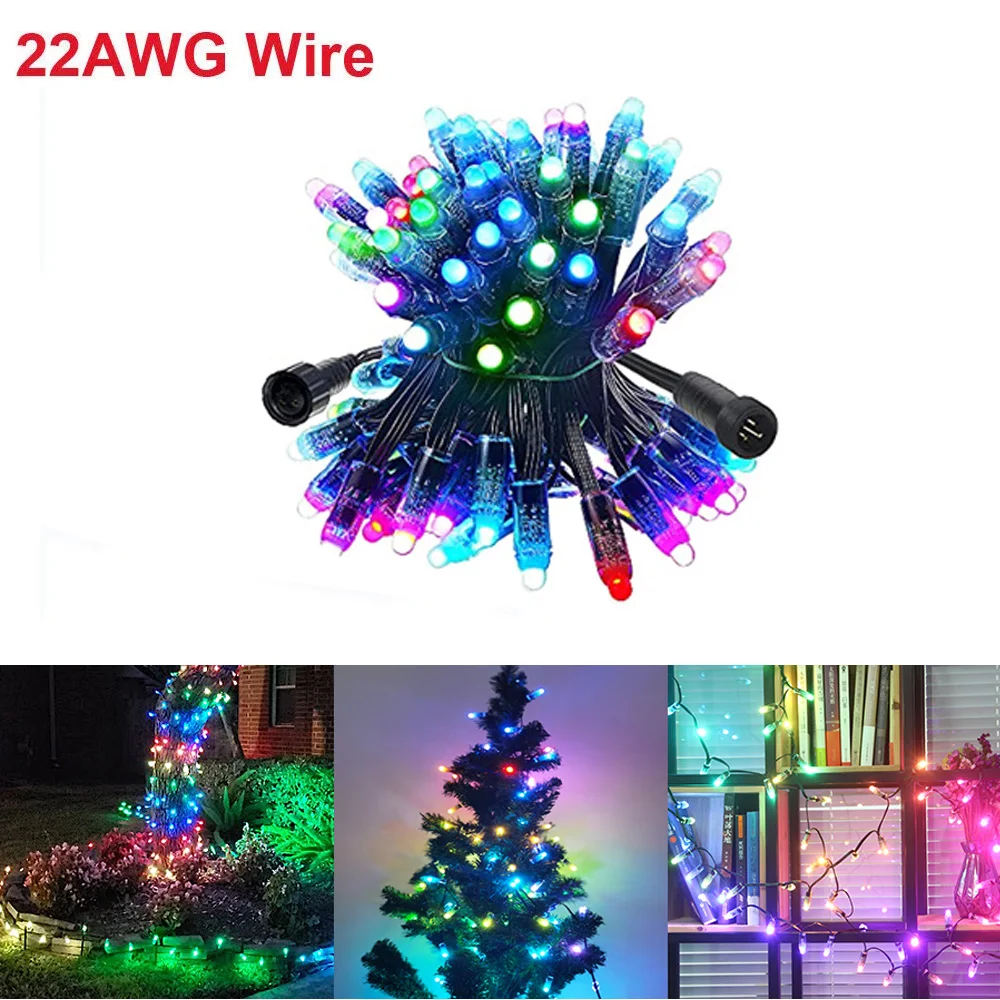50pcs-DC12V-IP68-WS2811-LED-Pixel-Nodes-22AWG-WS2811IC-String-Light ...