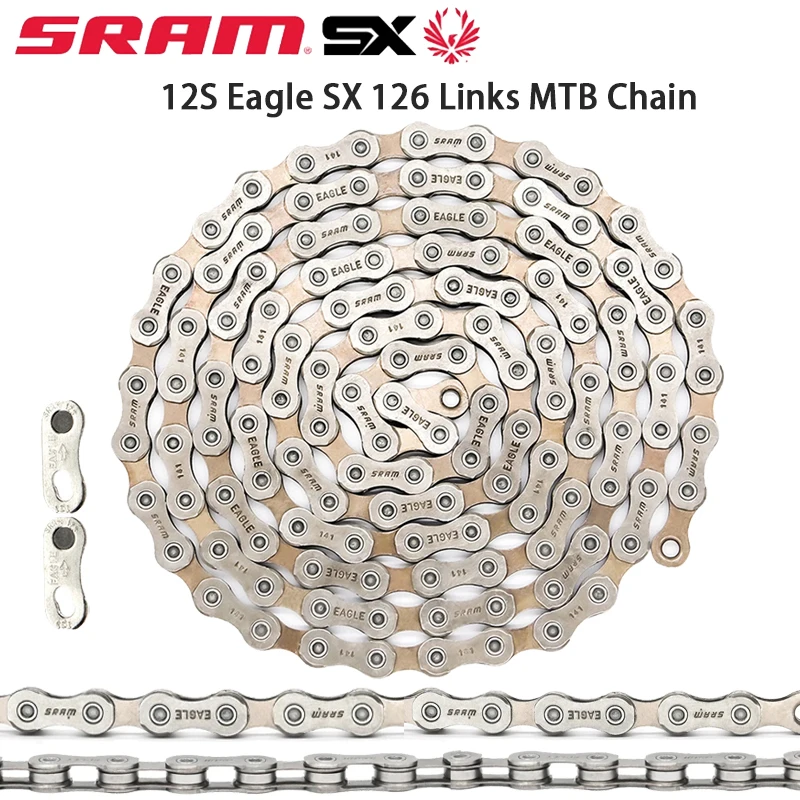 SRAM-SX-Eagle-12V-Bike-Chain-126-Links-Power-Lock-Quick-Link-12-Speed ...
