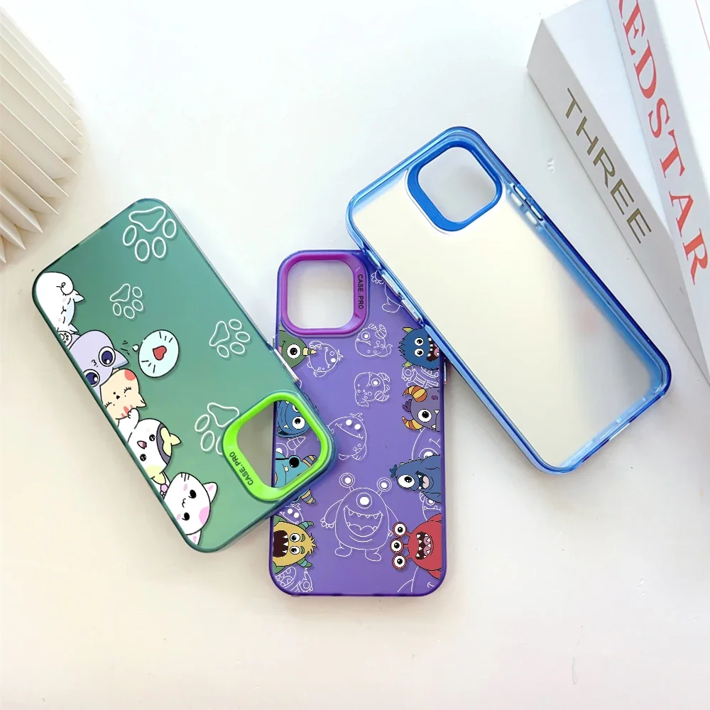 INS-Cartoon-little-monster-Phone-Case-for-IPhone-13-12-11-15-14-Pro-Max ...