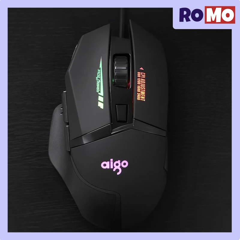 Aigo-Q826-Wired-Mechanical-Gaming-Mouse-1600dpi-Ergonomic-Design-Mouse ...