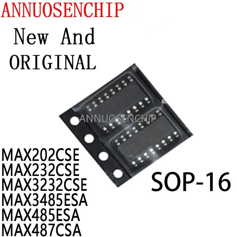10PCS-New-and-Original-MAX202-MAX232-MAX3232-MAX3485-MAX485-MAX202CSE-MAX232CSE-MAX3232CSE ...
