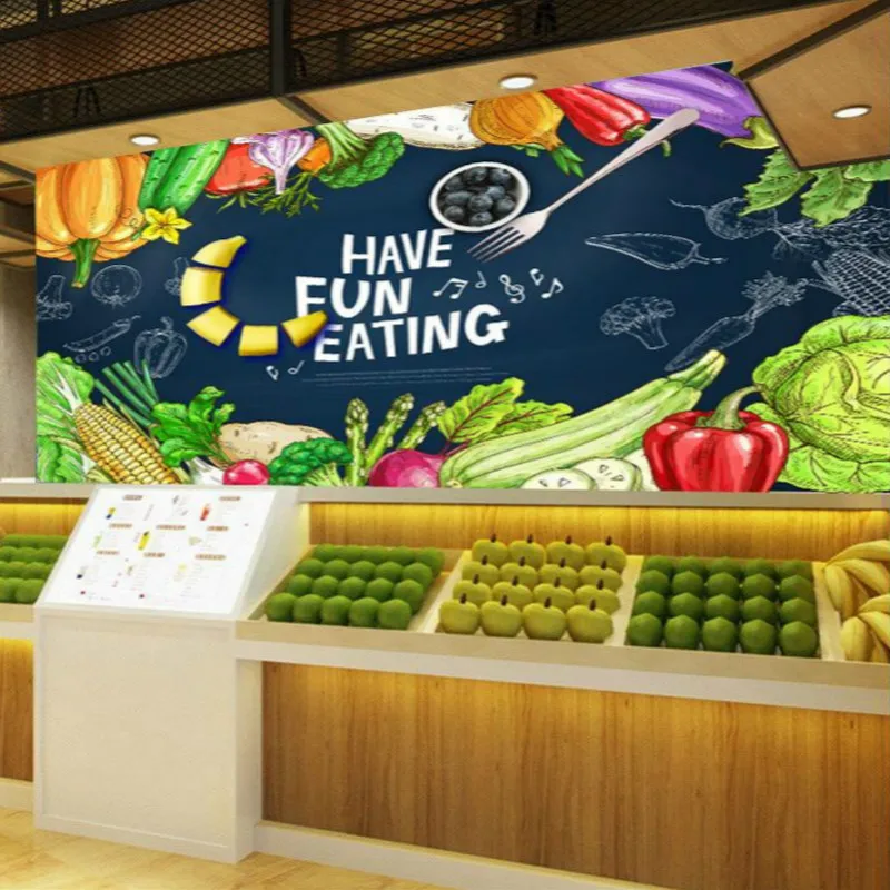 Vegetables Wallpaper: How This 3D Farm Market Murals Transformed My ...
