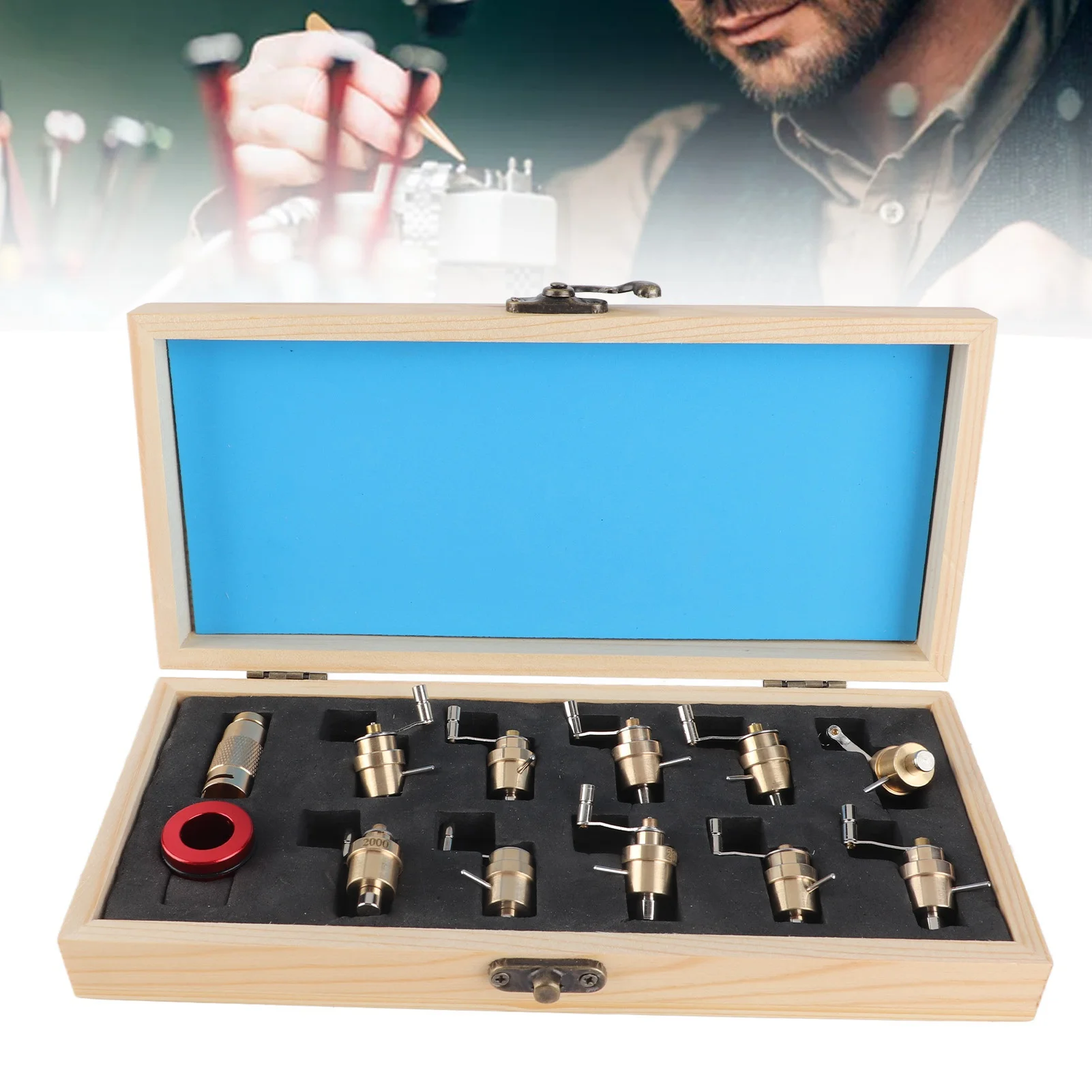 Mainspring Winder Set Brass Watch Repair Tool Wristwatch Repairing Kit ...