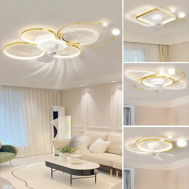 Modern-ceiling-lamps-bedroom-folding-Ceiling-fan-ceiling-fan-with-led ...