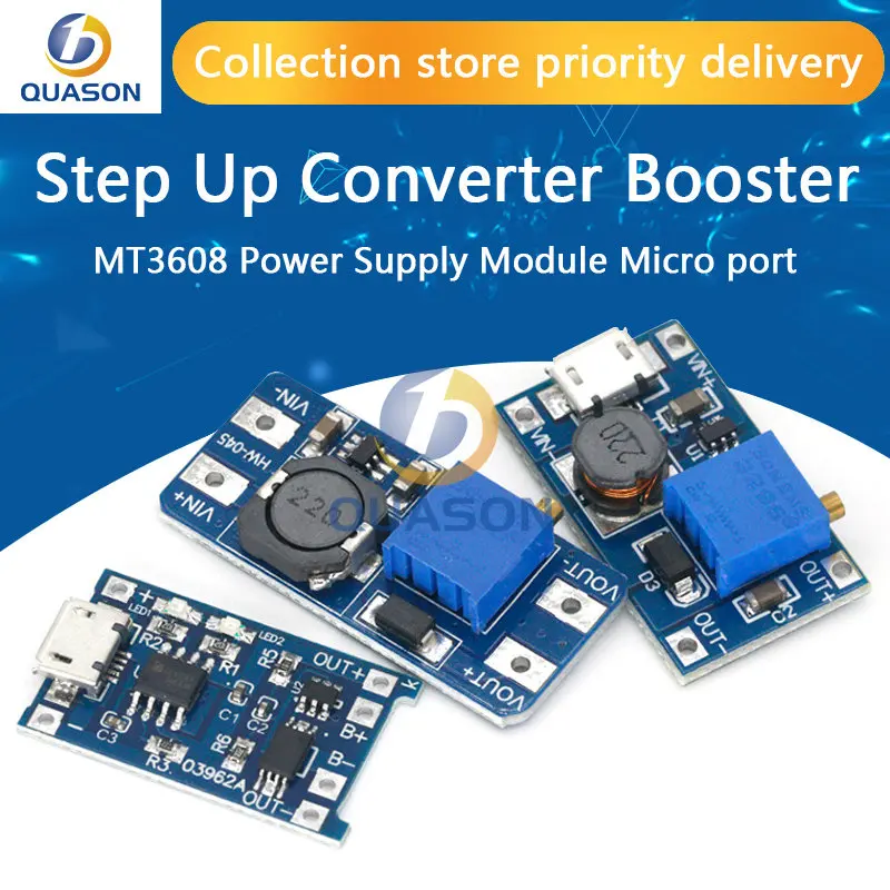 DC-DC-Adjustable-Boost-Module-2A-Boost-Plate-Step-Up-Module-with-MICRO ...