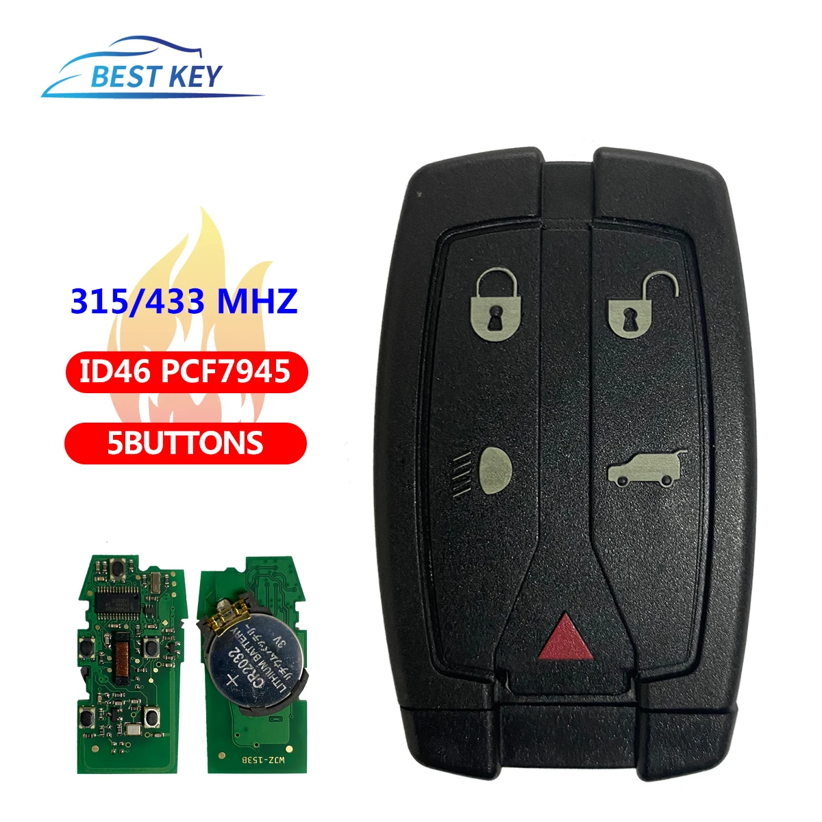BEST-KEY-Smart-Remote-control-Car-Key-433-Mhz-For-Land-Rover-Freelander ...