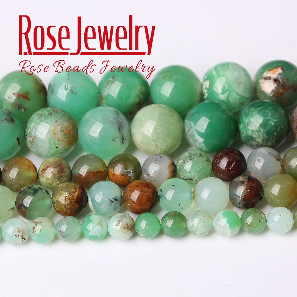 Natural-Semi-precious-Stones-Australia-Chrysoprase-Jades-Stone-Round ...