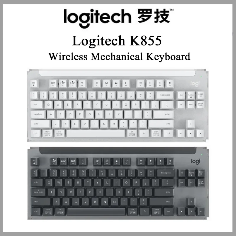Logitech K855 Bluetooth Wireless Mechanical Keyboard Gaming Office Keyboard 84 Keys Ttc Red ...