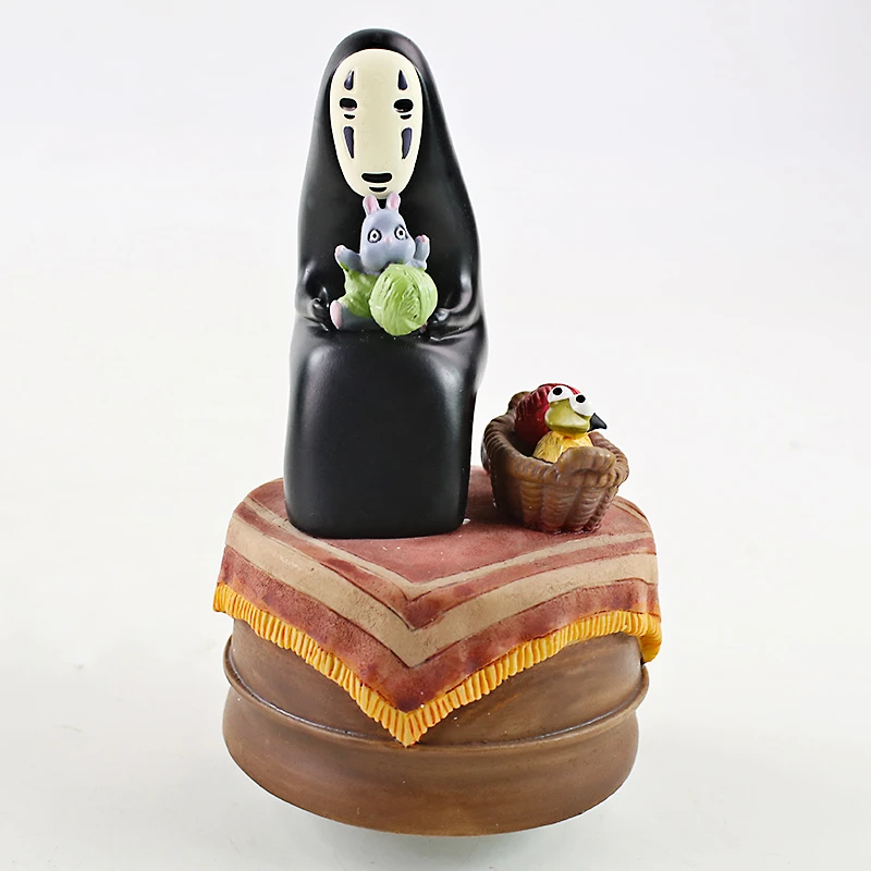 14cm Spirited Away No Face Man Music Box Figure Model Animation ...