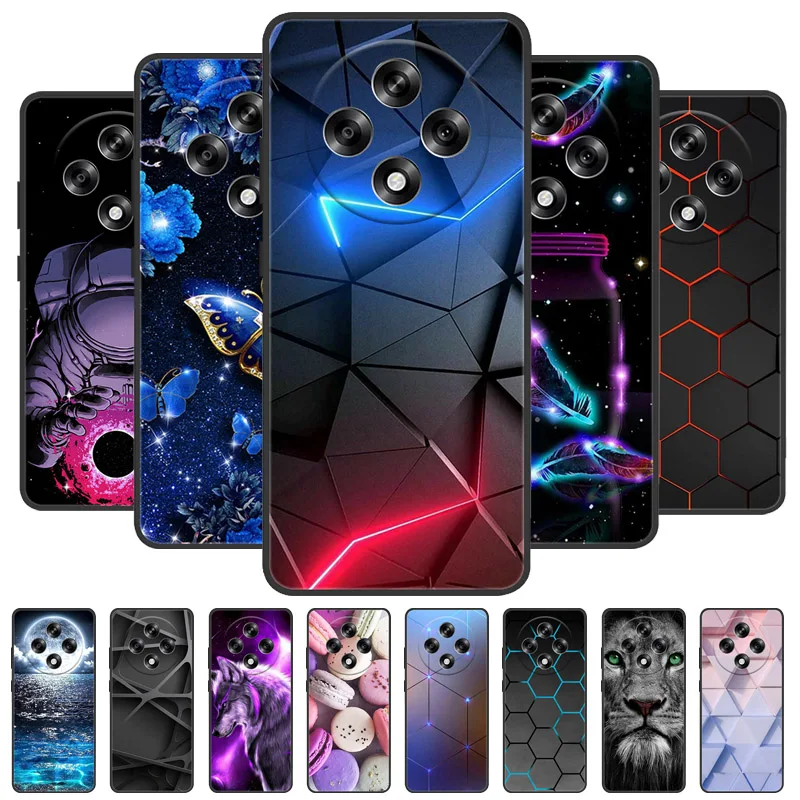 For-Oppo-Reno-12F-Case-Reno12-FS-Luxury-Painted-Phone-Silicon-Back ...