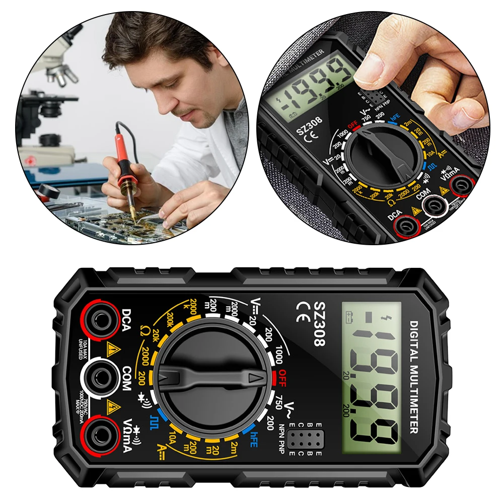 Digital-Multimeter-Voltage-Resistance-Meter-High-Precision-Square-Wave ...