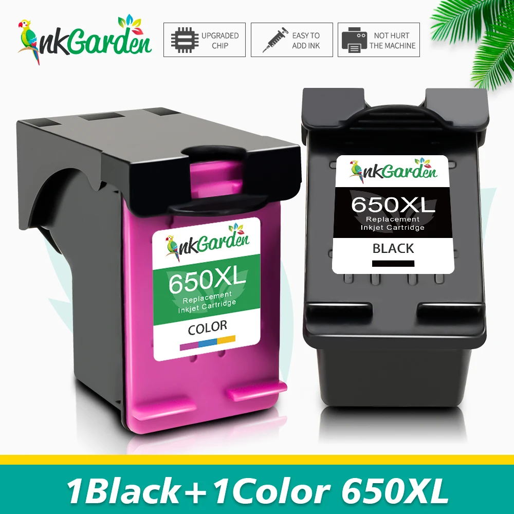 InkGarden 650XL Ink Cartridge Replacement For HP 650 HP650 XL ...