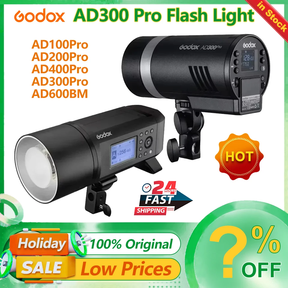Godox-AD300-Pro-Flash-Light-AD100Pro-AD200Pro-AD400Pro-AD300Pro-AD600BM ...