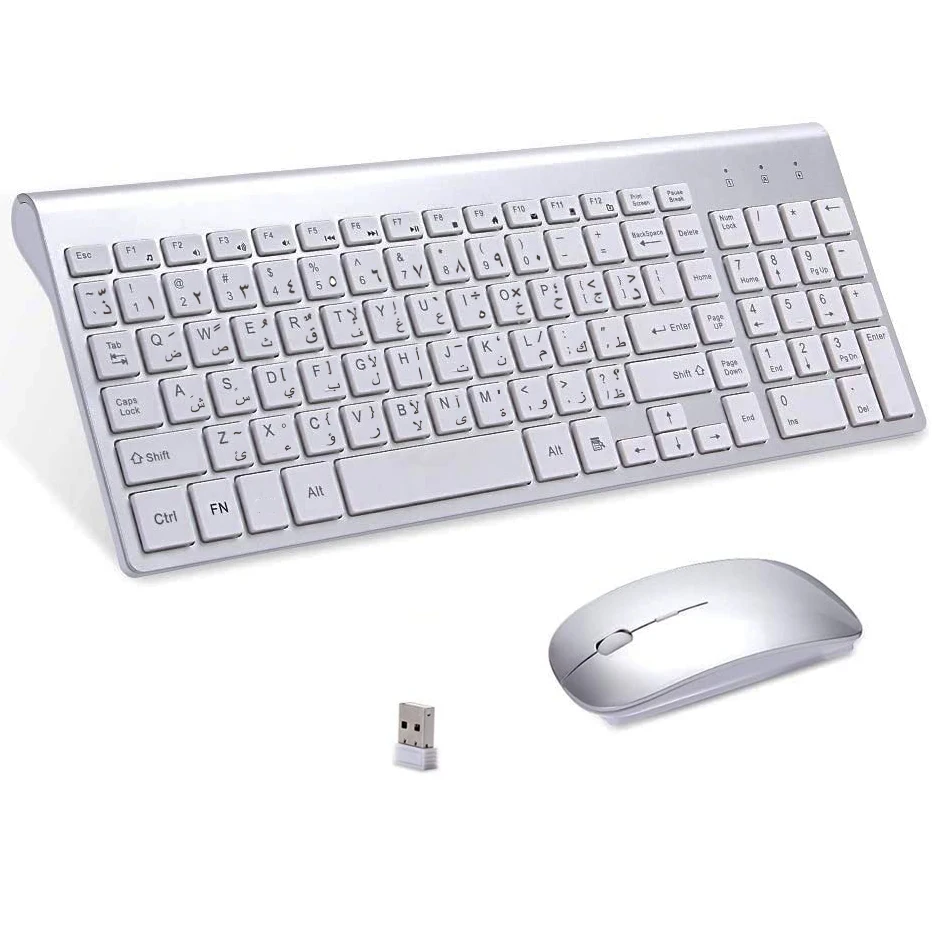 Arabic-English-characters-Ultra-thin-Business-Wireless-Arabic-keyboard ...