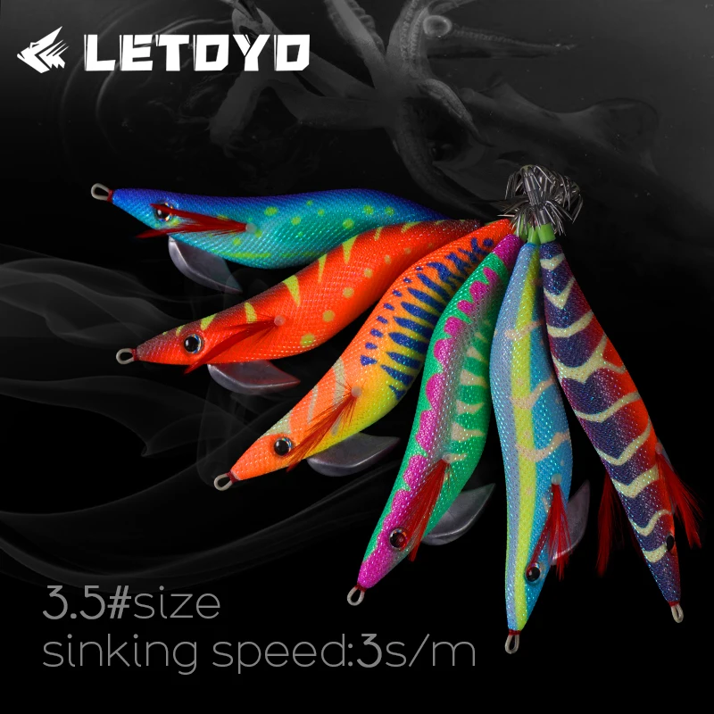 LETOYO-FOAM-SOLID-Squid-Jig-3-5-Luminous-High-sensitivity-Artificial-bait-Cuttlefish-Octopus ...