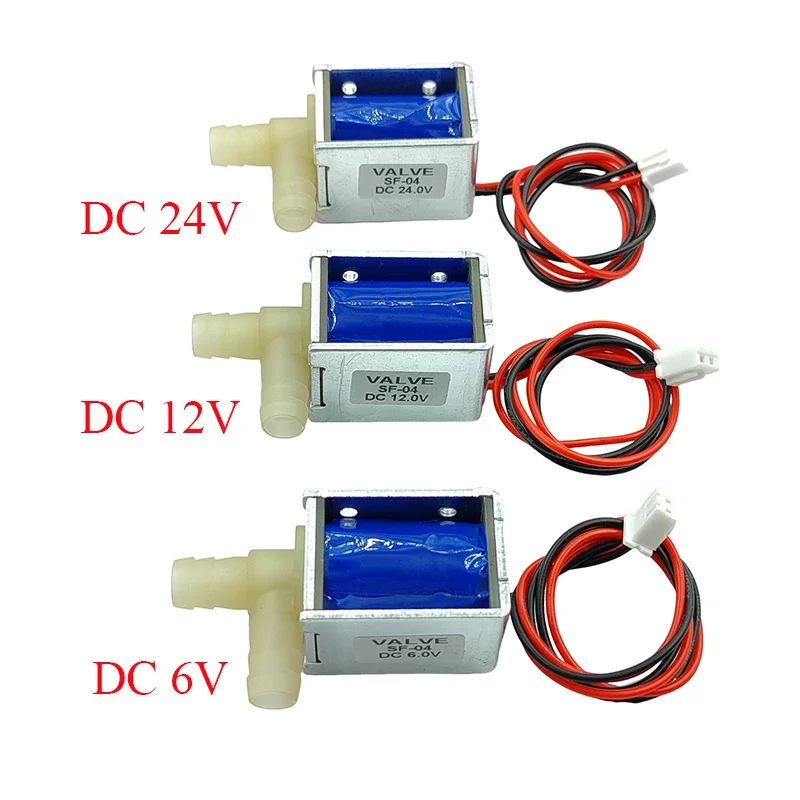 DC 6V 12V 24V Micro Mini Electric Solenoid Valve N/C Water Flow Control ...