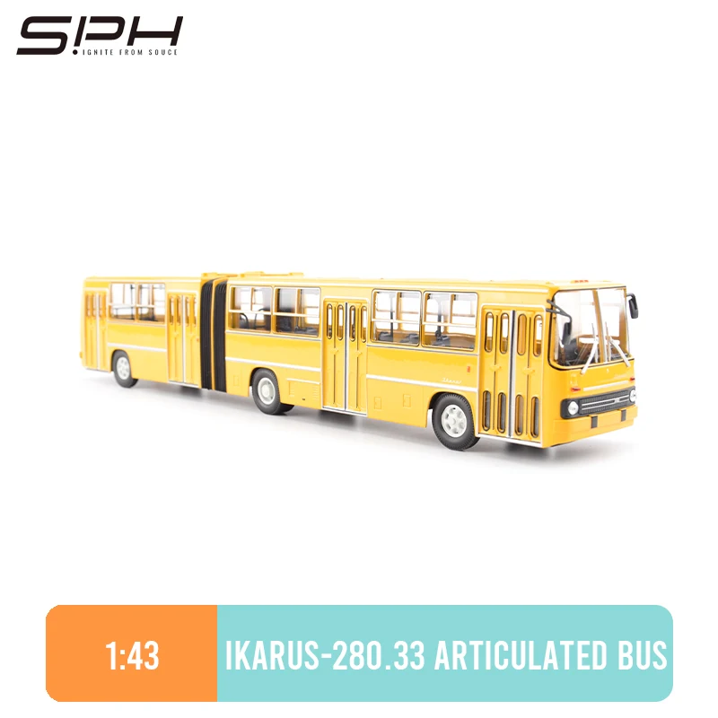 Russian-Classic-1-43-Articulated-City-Bus-Ikarus-280-33-Yellow-Die-Cast ...