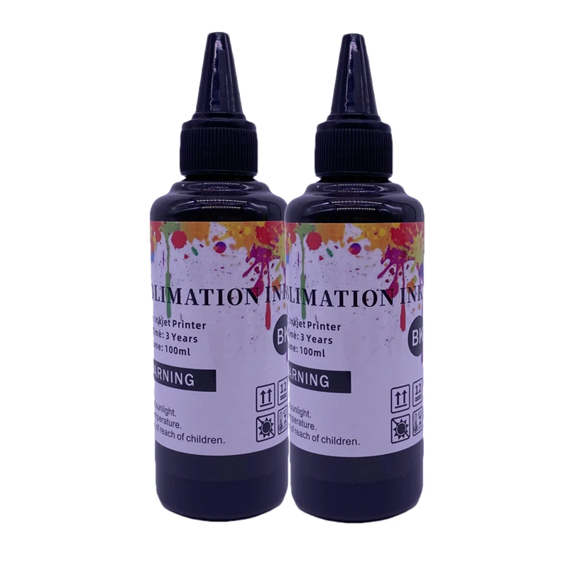 2xBK-Black-Sublimation-Ink-Refill-Bottle-For-EPSON-Printer-Epson-XP ...
