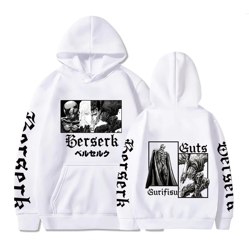 Funny Japanese Anime Berserk Guts Griffith Graphic Hoodies Oversized ...