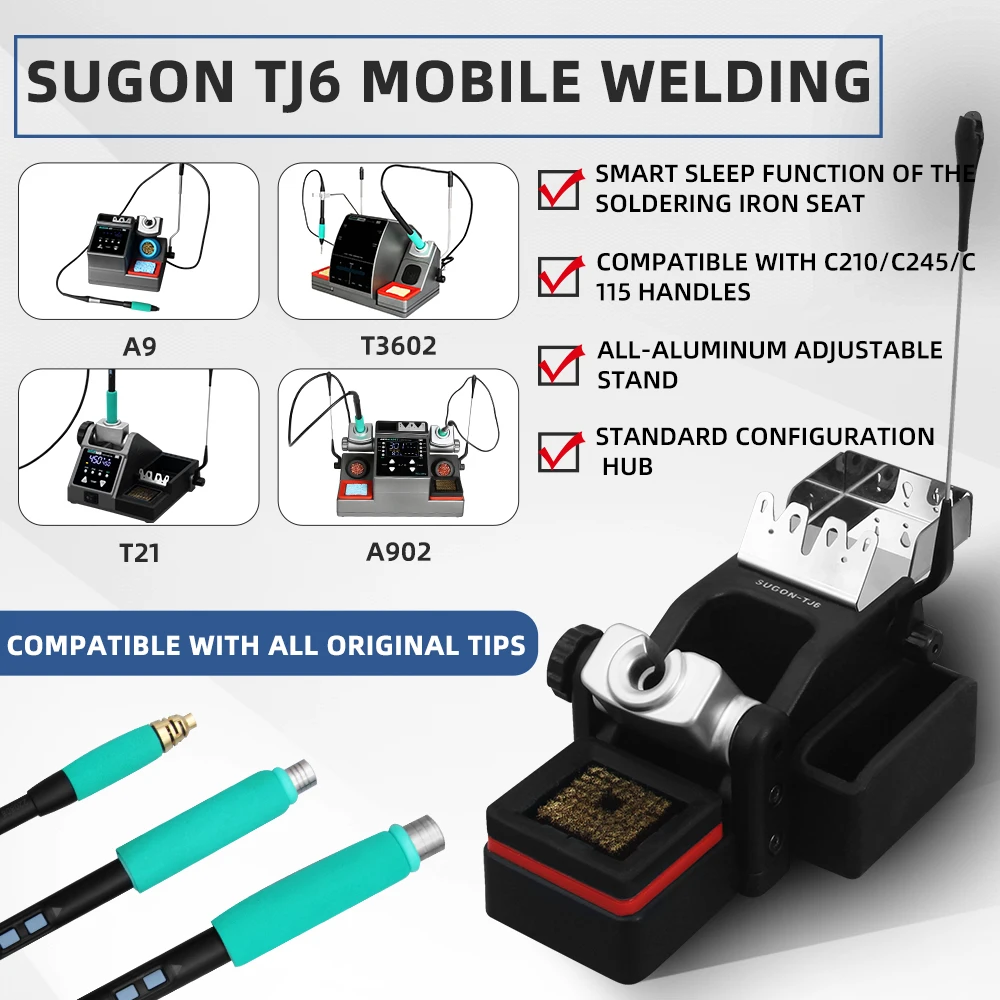 SUGON TJ6 Mobile Soldering Welding Extension Supports Automatic Sleep ...