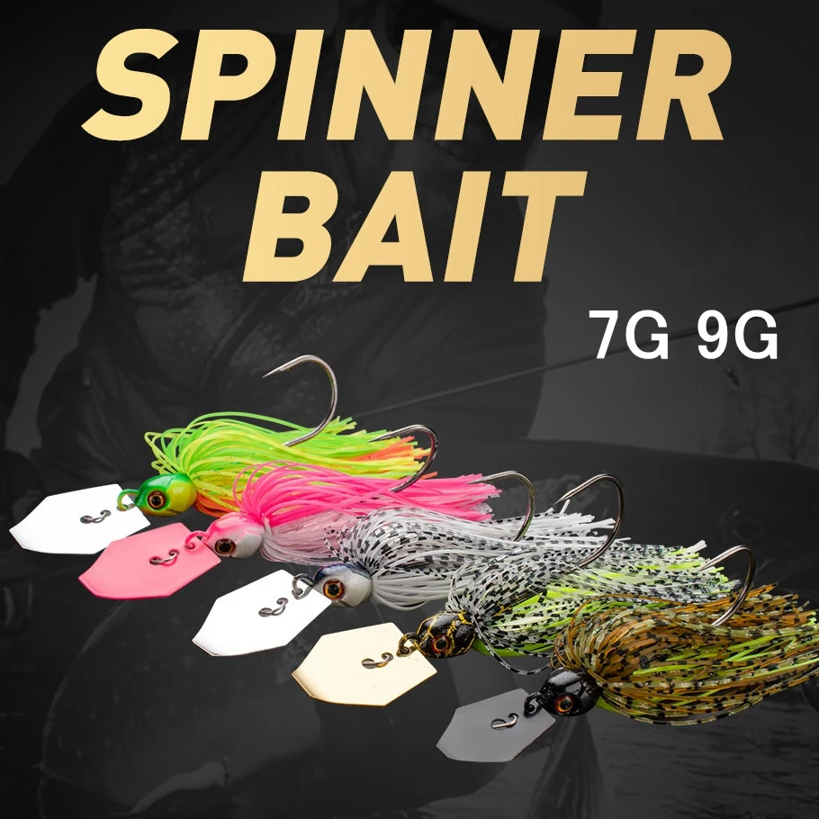 Fishing Lure Buzzbait 7g 9g Metal Bait Spinner Bait Weedless Wobbler ...
