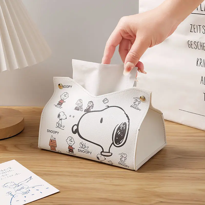 Kawaii-Anime-Snoopy-New-Leather-Tissue-Box-Home-Napkin-Holder-Living ...